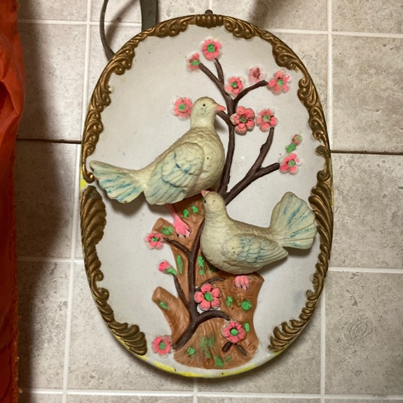 Accents | Two Doves On A Sitting On A Branch Back Plaque | Poshmark